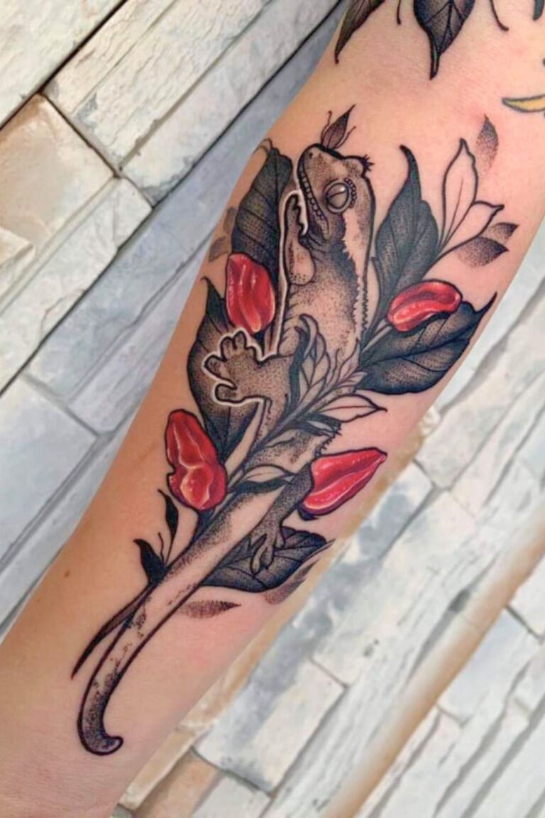 31 Unique Crested Gecko Tattoo Ideas - ThePetEnthusiast